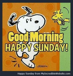 Happy Sunday from Snoopy! – My Incredible Website