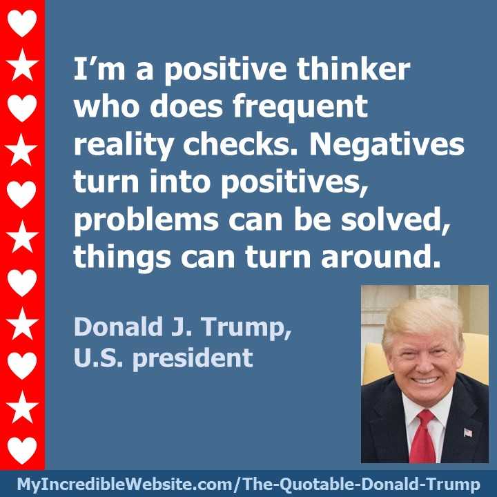 Donald Trump: On Positive Thinking – My Incredible Website